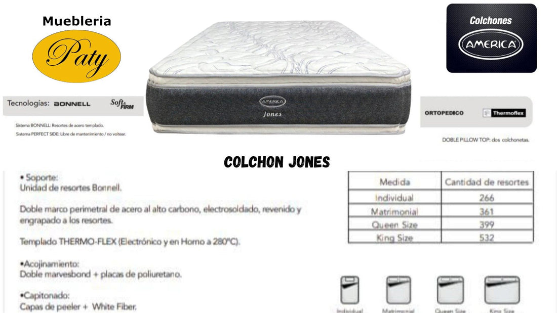 Colchón América Jones – Muebleria Paty